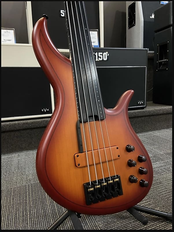 F Bass AC5 5 String Fretless - 2022 - Violin Satin finish - | Reverb