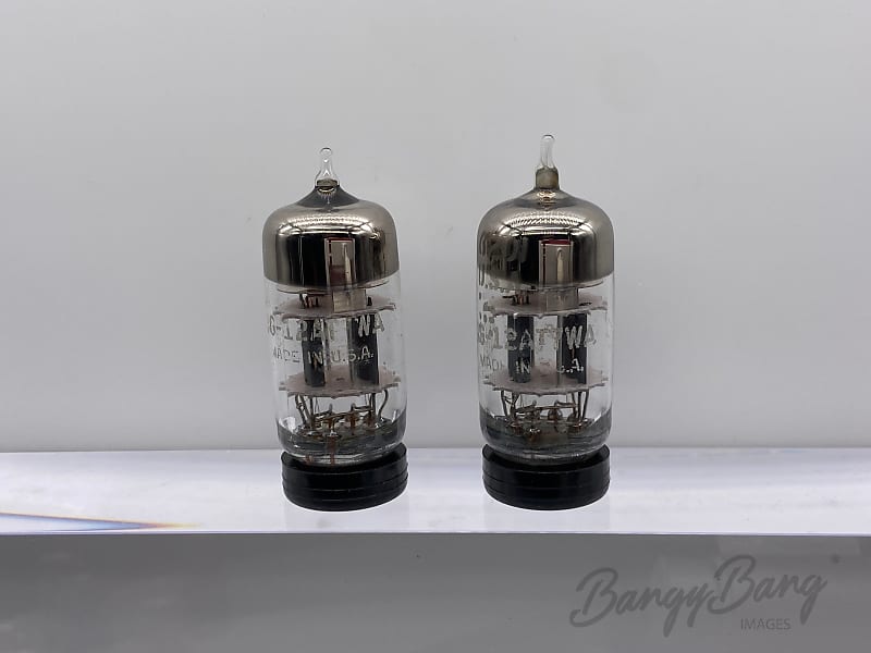 Matched Pair General Electric GE 12AT7WA/6201 Dual Triode | Reverb