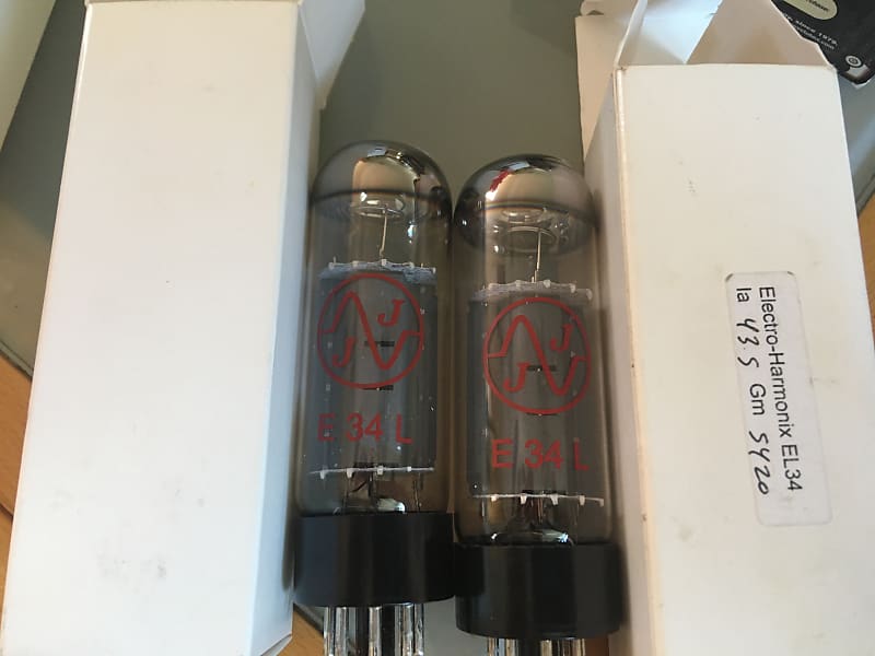 JJ Electronic EL34 Power Tube Apex Matched Pair | Reverb