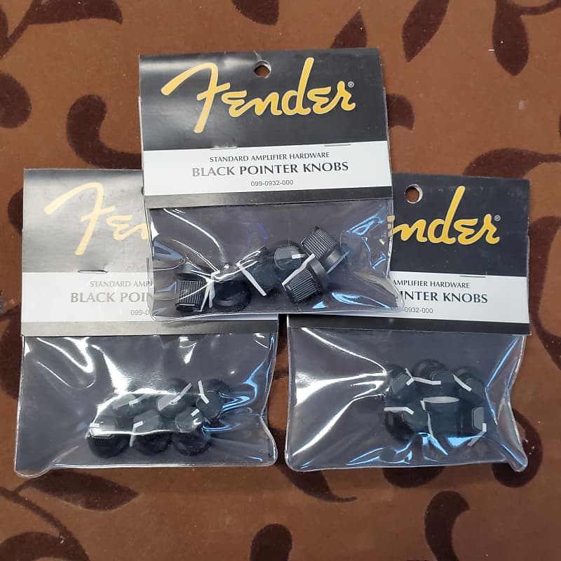 Fender Black Pointer Knobs | Reverb