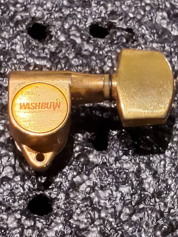(#T197) Washburn Gold Die-Cast Tuner Bass Side | Reverb