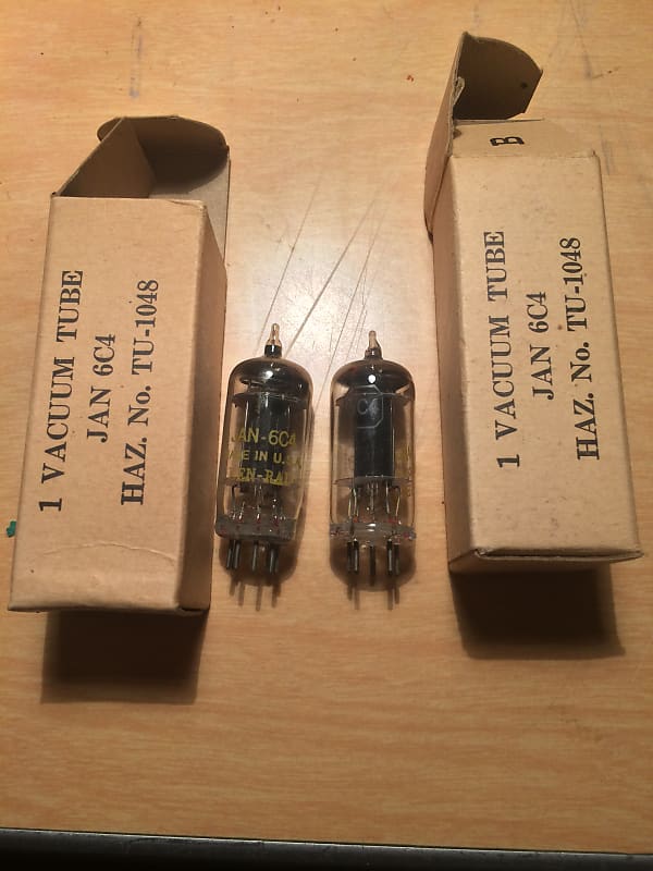 Pair NOS JAN Ken Rad 6C4 Tubes | Reverb