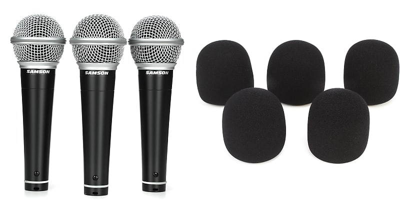 Samson R21 Cardioid Dynamic Vocal Microphone - 3-pack Bundle | Reverb