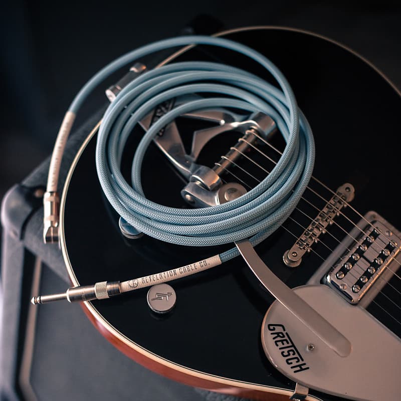 Revelation Cable Co. - Sonic Blue - 15ft Straight to Right | Reverb