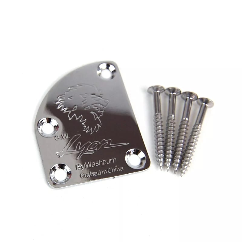 Asymmetrical Volute Neck Plate For bolt-on neck Guitars, | Reverb