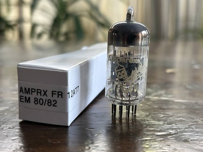 vintage Amperex France Bugle Boy ECC81 12AT7, preamp tube, | Reverb