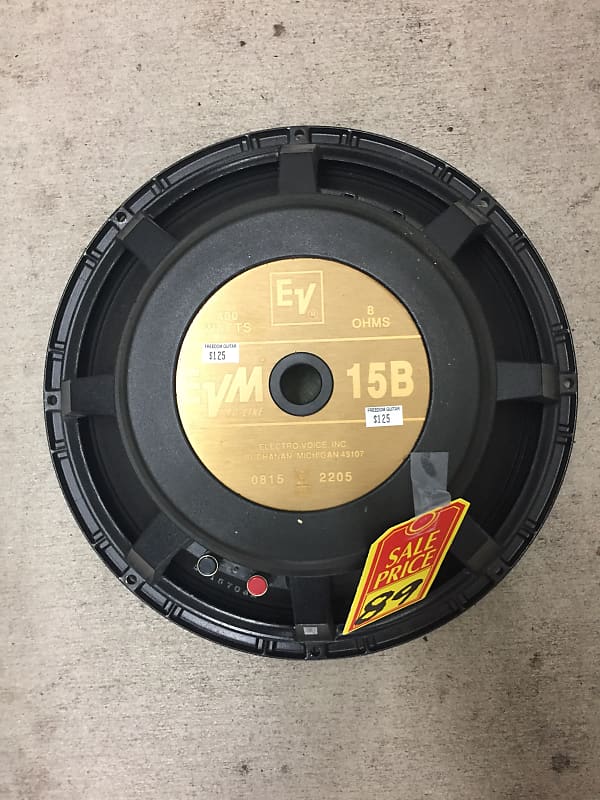 Electro Voice EVM Proline 15" Speaker EVM 15B 2000's Black | Reverb