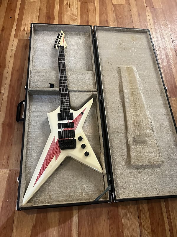 Westone Dimension IV 1984 - White Lightning Bolt w/ OHSC | Reverb