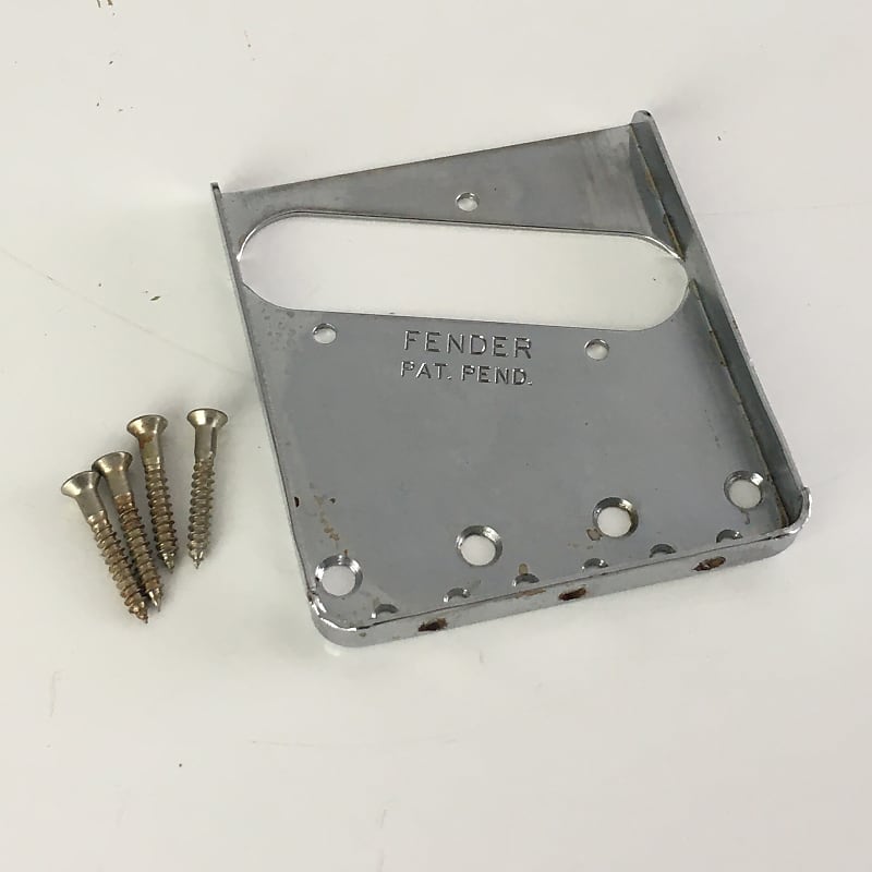 Genuine Fender Vintage Reissue Tele Pat Pen Ashtray Bridge | Reverb