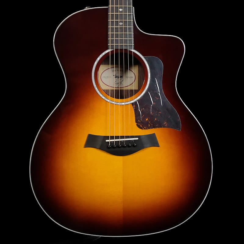 Taylor 214ce-SB DLX Acoustic-Electric Guitar - Tobacco | Reverb