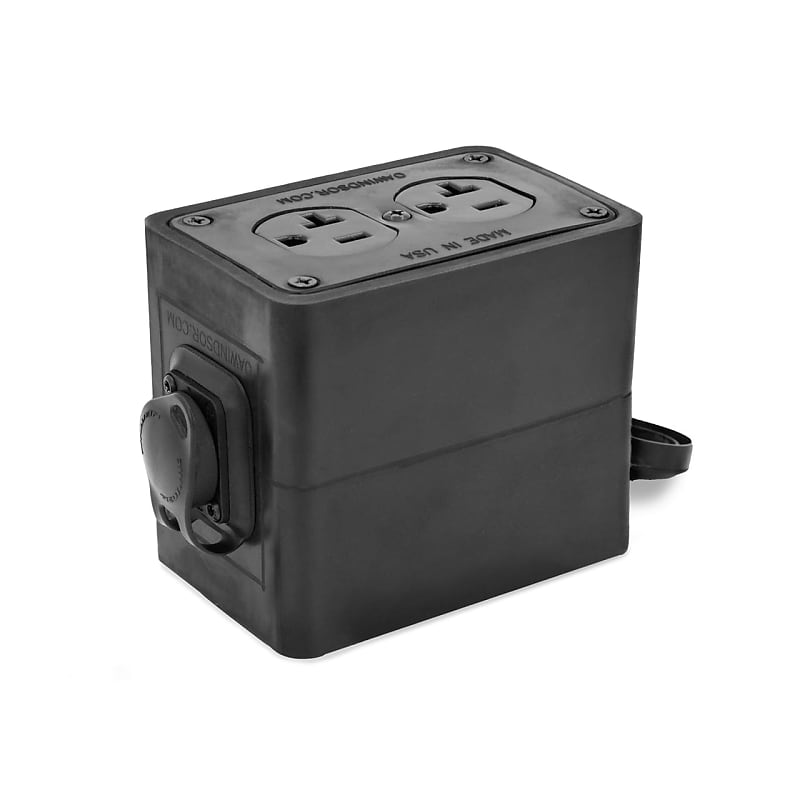 Elite Core Hand-Built Rubberized 20 Amp Edison Quad Box | Reverb