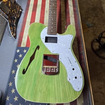 Tele thinline body with Mighty mite Laurel neck | Reverb