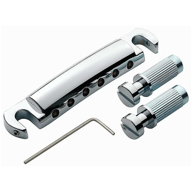 TonePros T1Z-C 8mm Locking Metric Tailpiece Chrome | Reverb