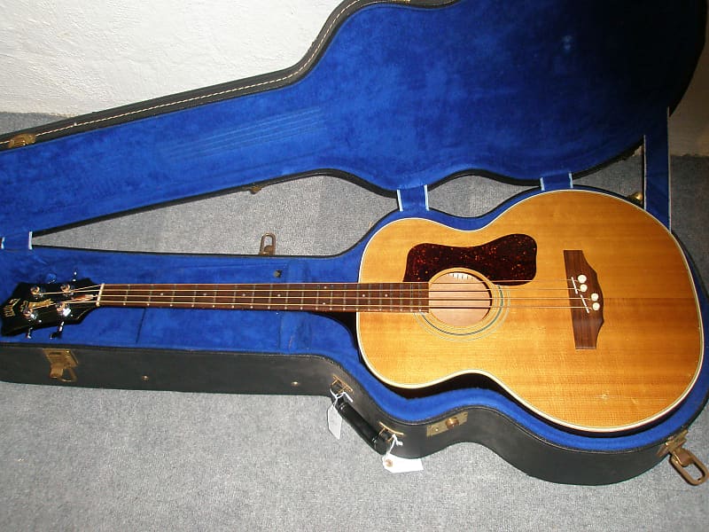 1982 Guild B50 acoustic bass with case Natural | Reverb