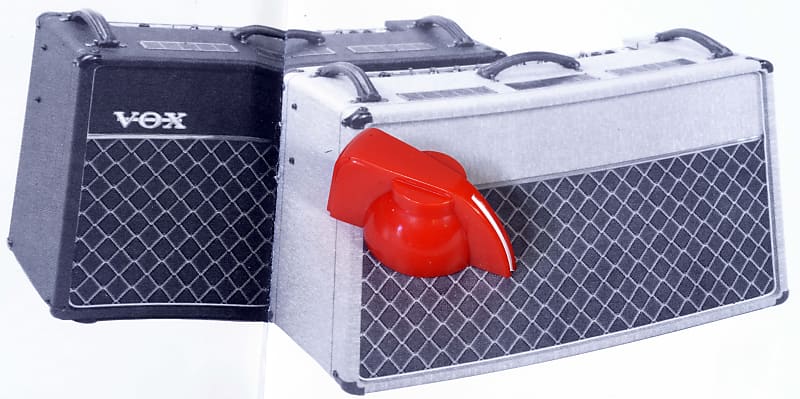 Angela Instruments British '60s Style Red Amp Effects Knob | Reverb