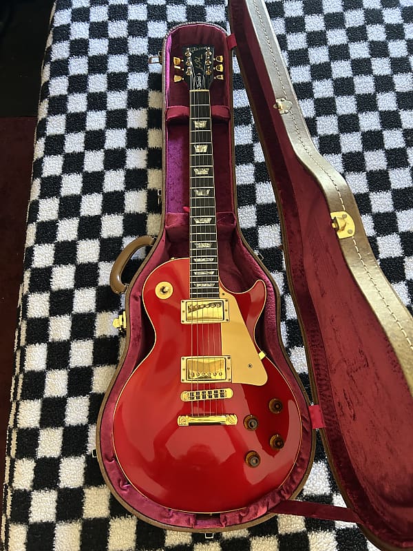 1982 Gibson Les Paul Standard - Candy Apple Red Ebony | Reverb