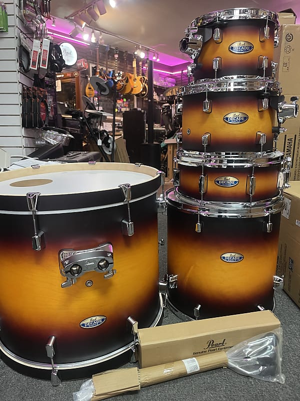 Pearl Decade Maple - Classic Satin Amber 5 piece Set DMP925SP | Reverb