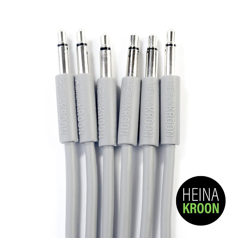 Heinakroon 23.6" (60cm) 3.5mm Slimline Gray Eurorack CV Patch | Reverb