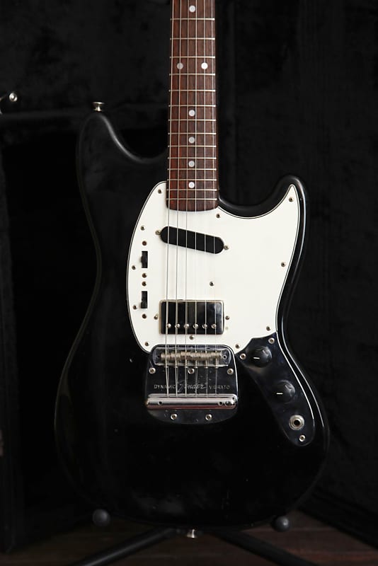 Fender Mustang Black Made in Japan Mid 1980's | Reverb Australia