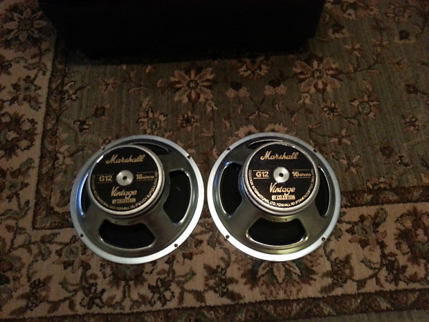 Pair of Celestion Vintage 30 Marshall Label | Reverb