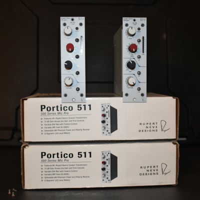 Pair of Rupert Neve Portico 511 500-Series Mic Preamps | Reverb