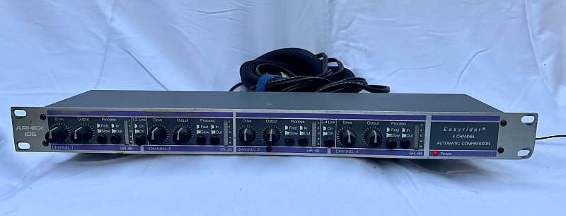 Aphex 106 Easyrider 4-Channel Analog Compressor 1997 - Silver | Reverb