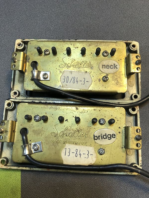 Schaller Humbucker Pair 80s - Black | Reverb