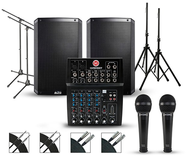 Harbinger Complete PA Package with Harbinger L802 8-channel | Reverb