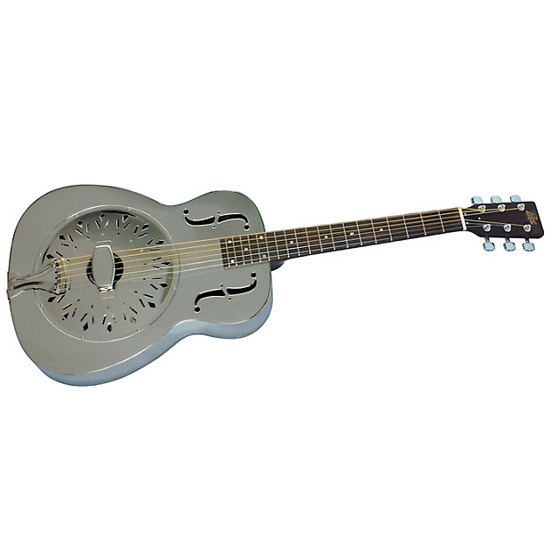Rogue Classic Solid Brass Body Resonator Guitar, round neck | Reverb