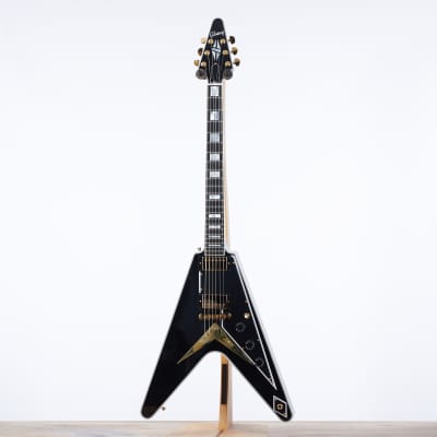 Gibson Flying V Custom, Ebony | Custom Shop Demo | Reverb