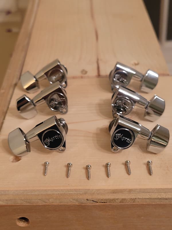 Martin Tuning Machines, 3 + 3, 18:1 2020s - Chrome | Reverb