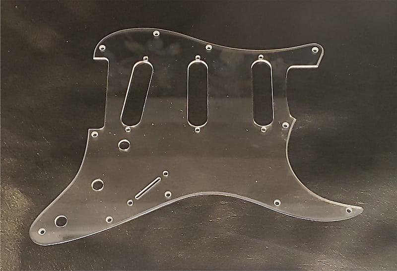 High quality, SSS Clear Acrylic Pick guard made for a Strat | Reverb