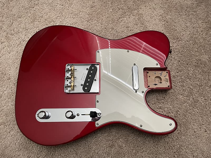 Fender Telecaster MIM Loaded Body Candy Apple Red | Reverb