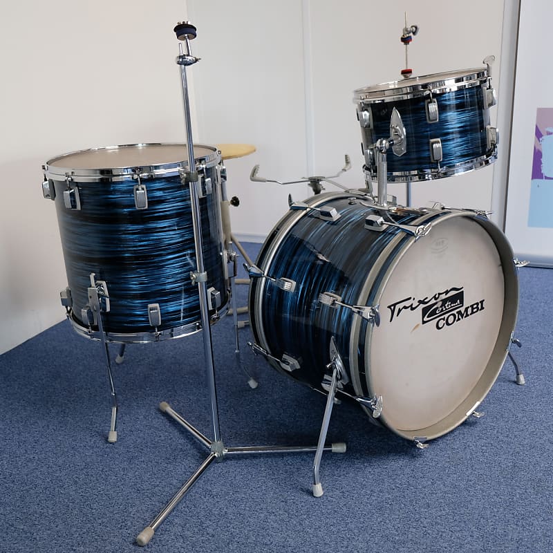 Trixon Luxus Cortina Combi 20" - 13" - 16" in late Blue | Reverb