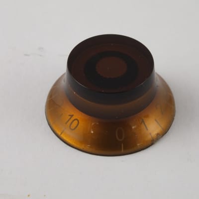 4 Amber Top Hat Bell Knobs fits USA Gibson Les Paul, SG, 335 | Reverb