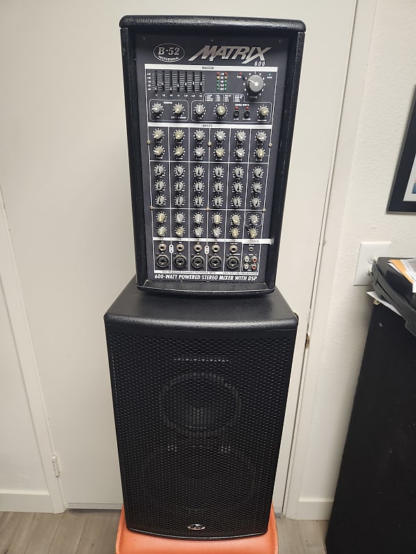B-52 Professional Matrix 600 PA System (Mixer and 1 Speaker) | Reverb