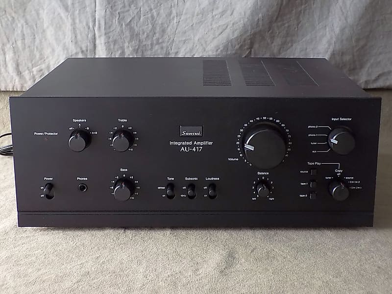 Sansui AU-417 Stereo Integrated Amplifier Restored Recapped | Reverb