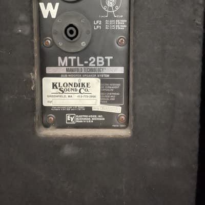 Electro Voice EV MTL-2.5 and MTL2B 12 box system | Reverb