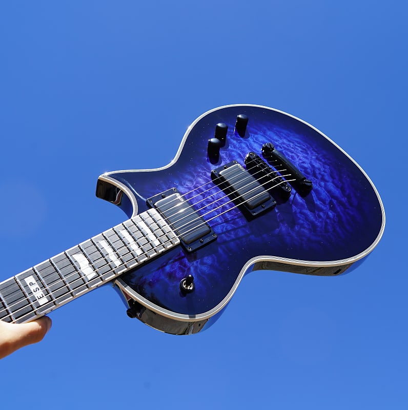 ESP E-II Eclipse - Reindeer Blue 6-String Electric Guitar w/ | Reverb