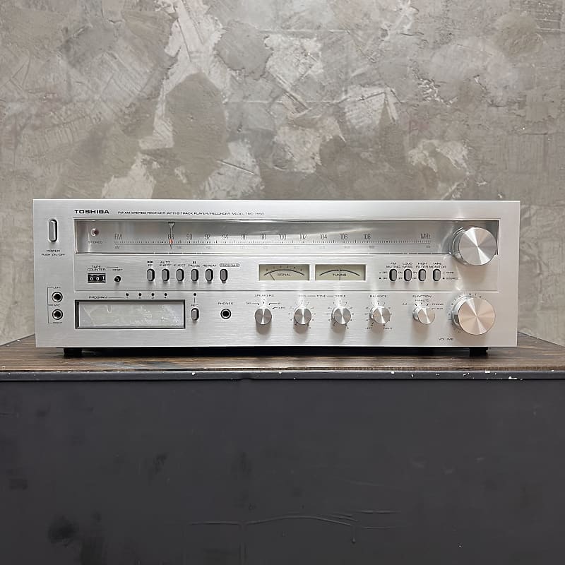 Toshiba TMC-7550 FM AM Stereo Receiver with 8 Track | Reverb