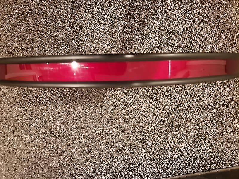 22" Black Bass Drum Hoop with Red Inlay | Reverb