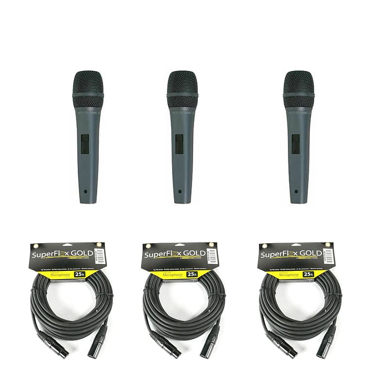 3 OSP DL-930 Handheld Dynamic Vocal Performance Microphone | Reverb