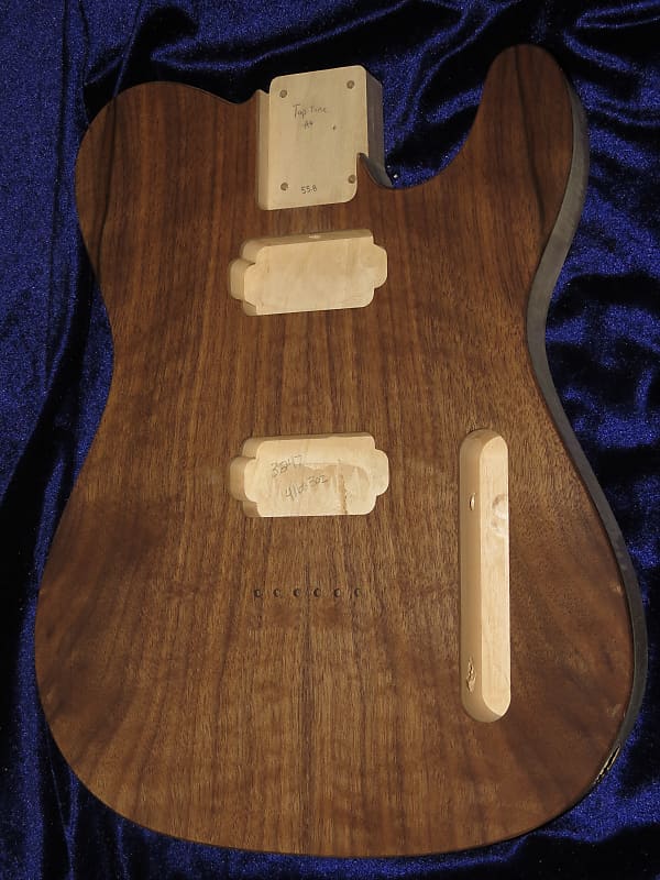 Black Walnut Top \ Aged Aspen Telecaster Tele Body 4lbs 3oz | Reverb