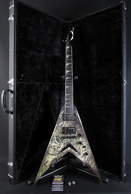 2011 Dean VMNT Dave Mustaine Signature Flying V Fear Graphic | Reverb