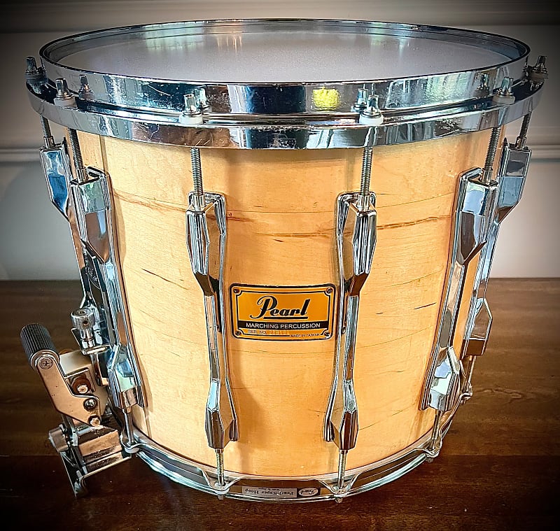 Pearl 14x12” All Maple Marching Snare Drum in Natural Satin | Reverb