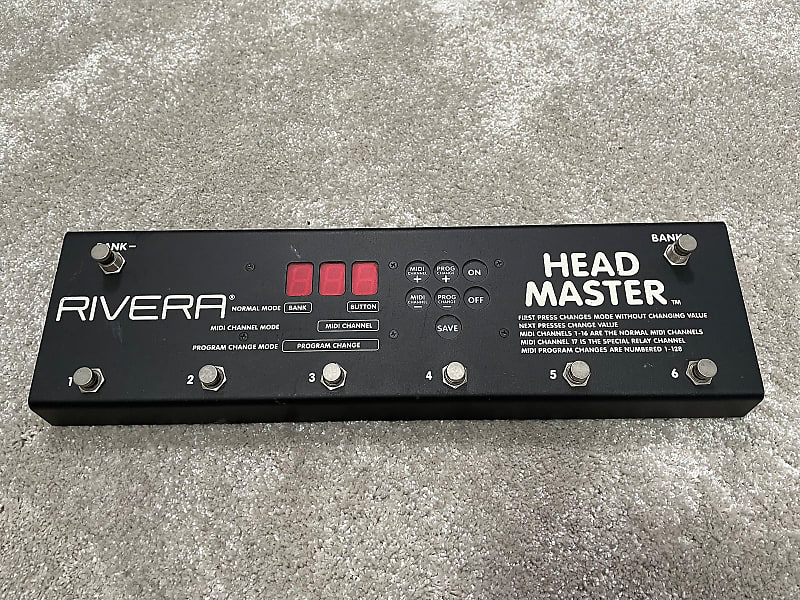 Rivera Head Master MIDI foot controller footswitch | Reverb Canada