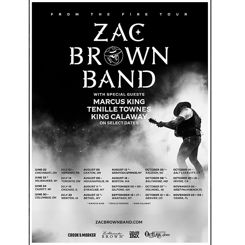 ZACK BROWN BAND | Marcus King | Tenille Townes | King Calaway | Reverb
