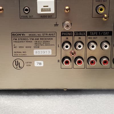 Sony STR-AV67 Receiver Amplifier | Reverb