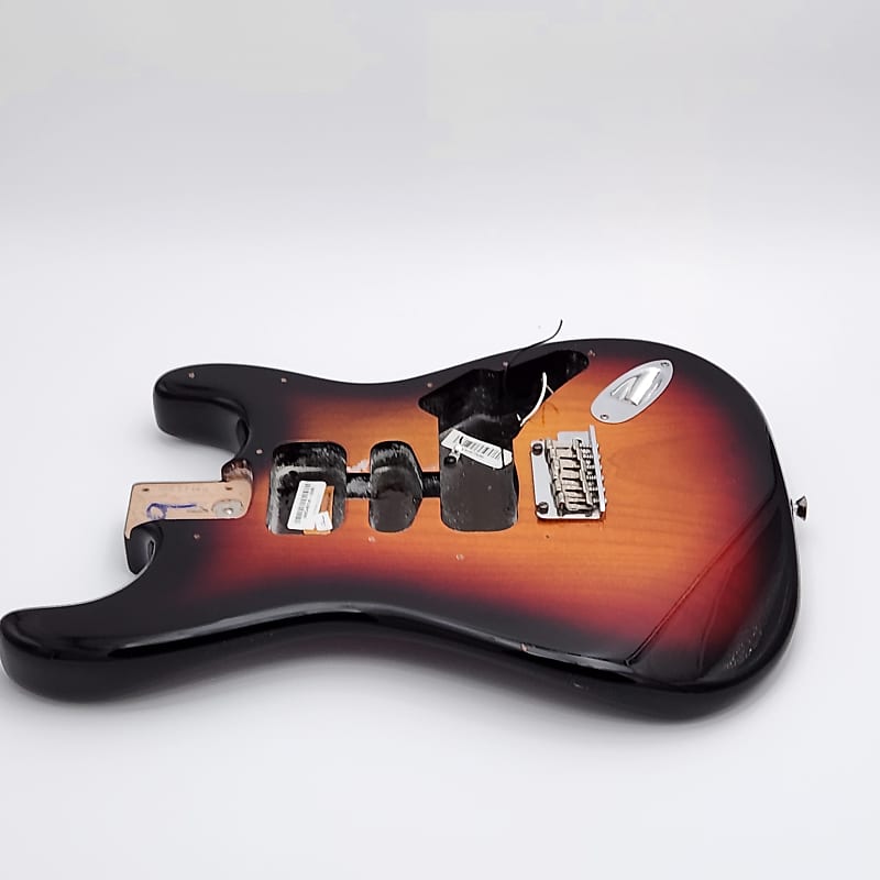 Fender American Stratocaster 3 Tone Sunburst Body + Bridge | Reverb