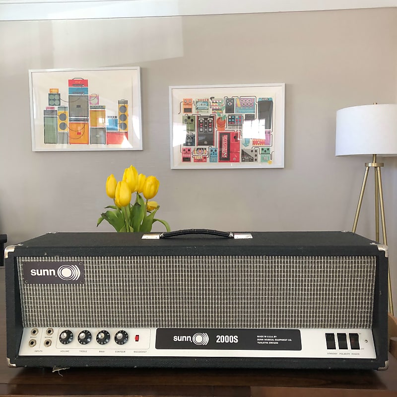 Sunn 2000s 1972 120 Watt Tube Head | Reverb